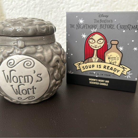 Disney | Accents | Nightmare Before Christmas Worms Wort Ceramic Jar ...